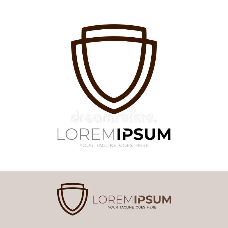 Simple Shield Logo, Security Logo with Shield Design Template Stock ...