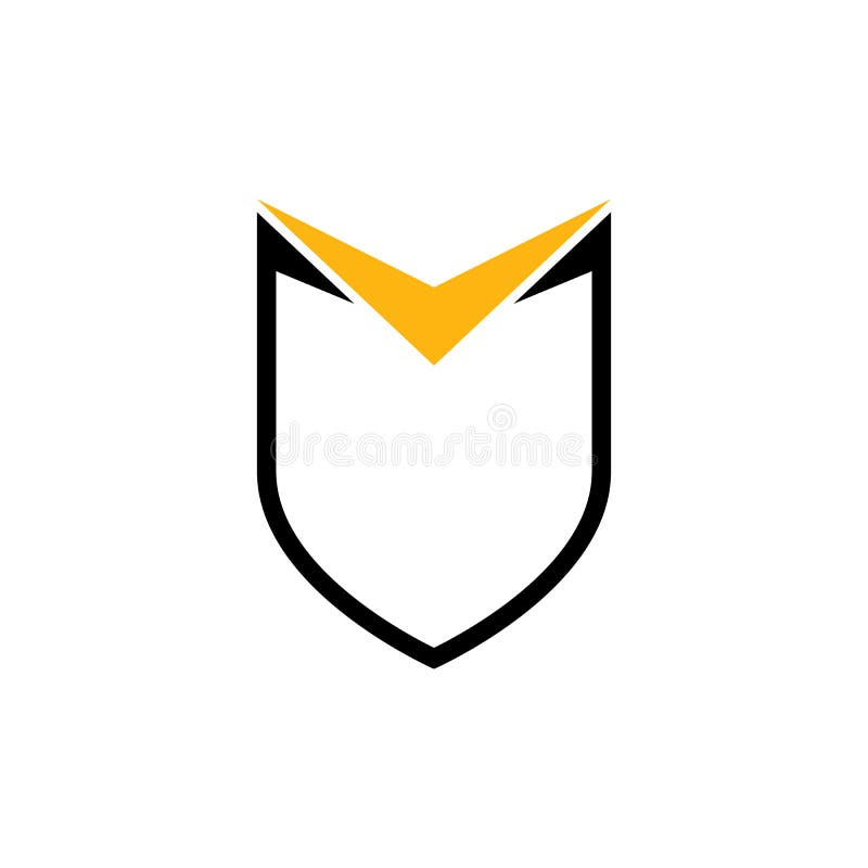 A Simple Shield Logo Design Vector Stock Vector - Illustration of icon ...
