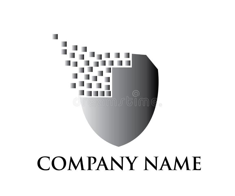 Simple Shielded Logo Design Vector Stock Vector - Illustration of ...