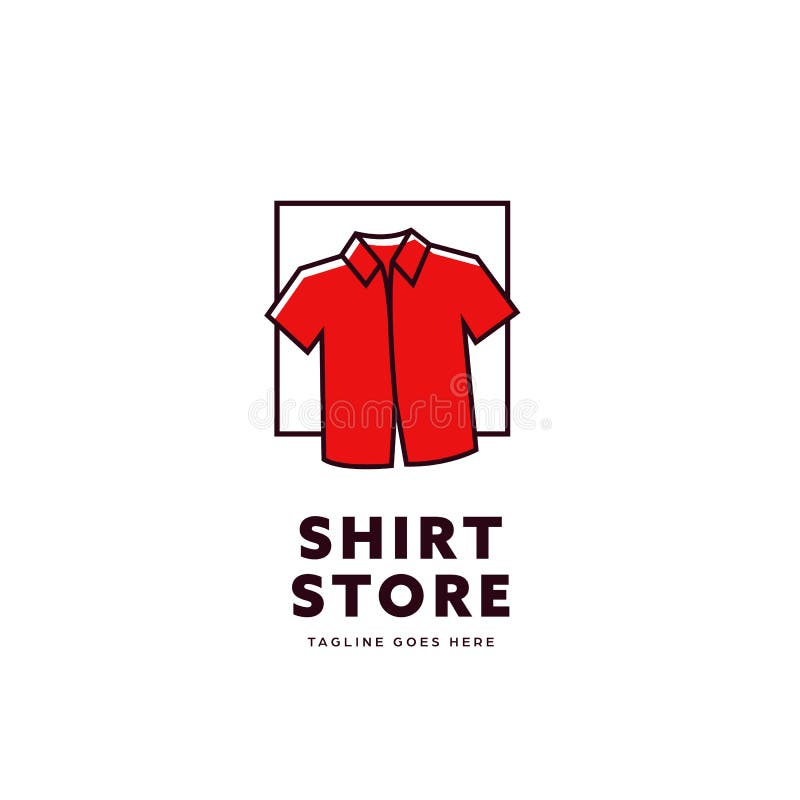 Simple Shirt Store Logo Icon Symbol Template Stock Vector ...