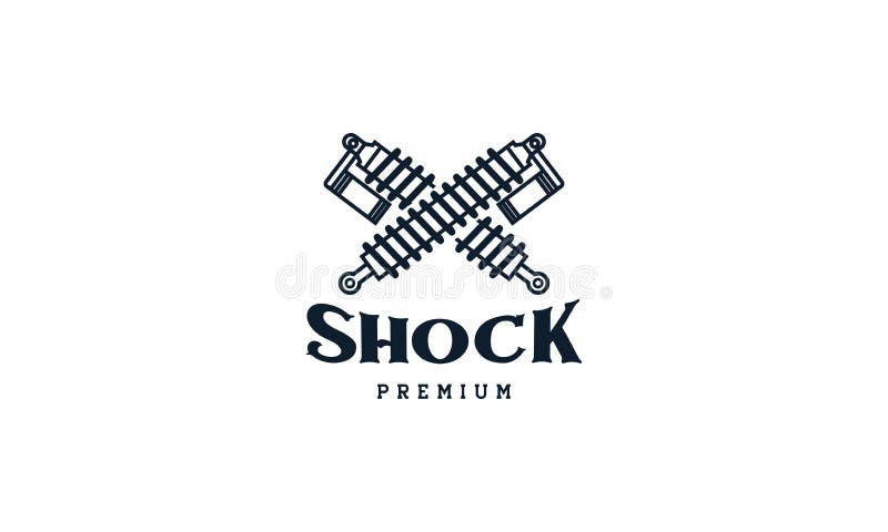 Simple Shock Breaker Automotive Logo Vector Icon Illustration Design ...