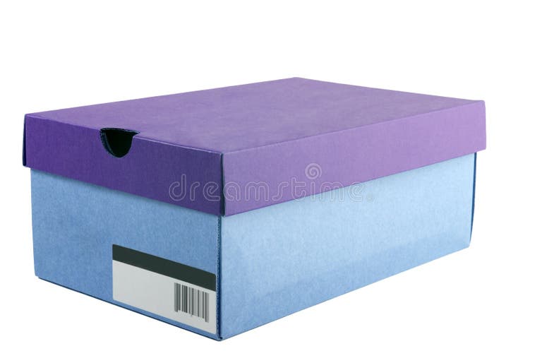 Simple Shoe Box Isolated on White Stock Photo - Image of storage, brown ...