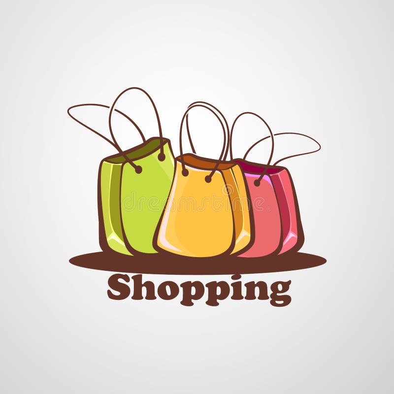 Simple shopping logo stock vector. Illustration of internet - 145213846