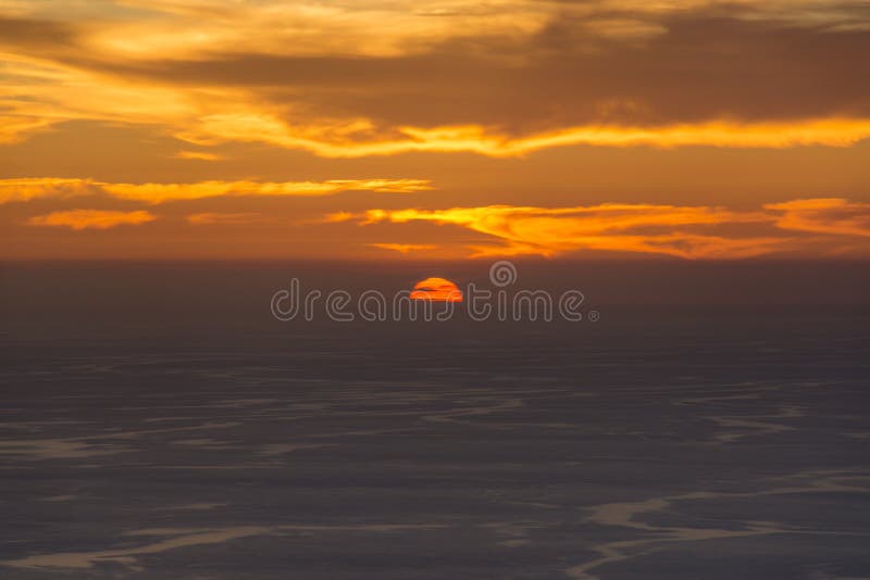 Simple Shot of a Beautiful Sunset at Corfu Greece. Stock Photo - Image ...