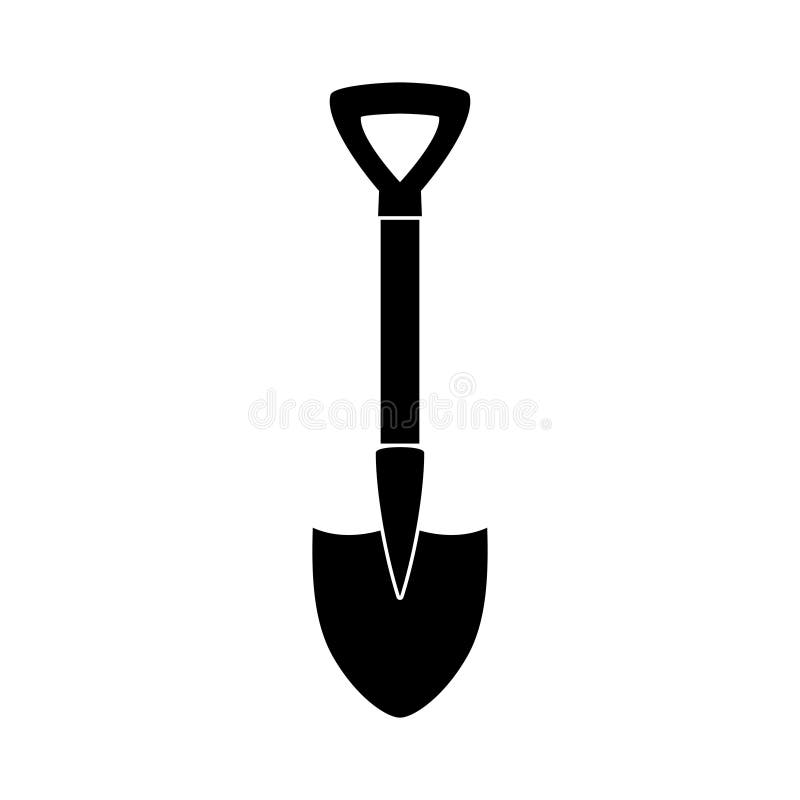 Simple Shovel Icon. Excavation. Vector Icon. Stock Vector ...