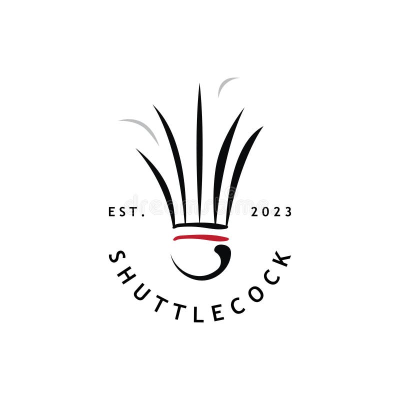 Simple Shuttlecock Design for Badminton Stock Vector - Illustration of ...