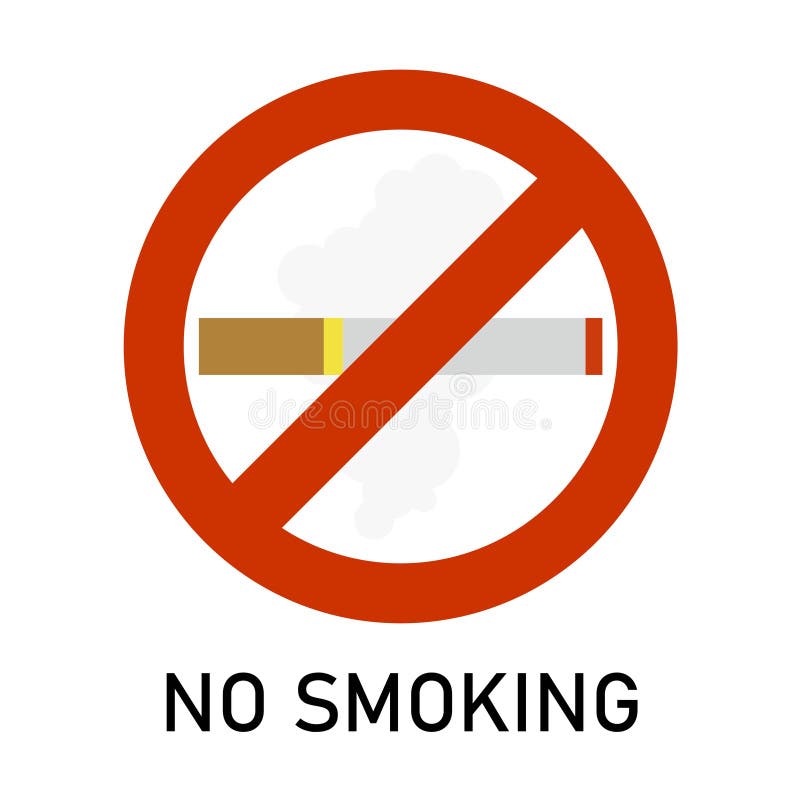 Simple Sign of No Smoking Vector Graphic. EPS 10. Stock Vector ...