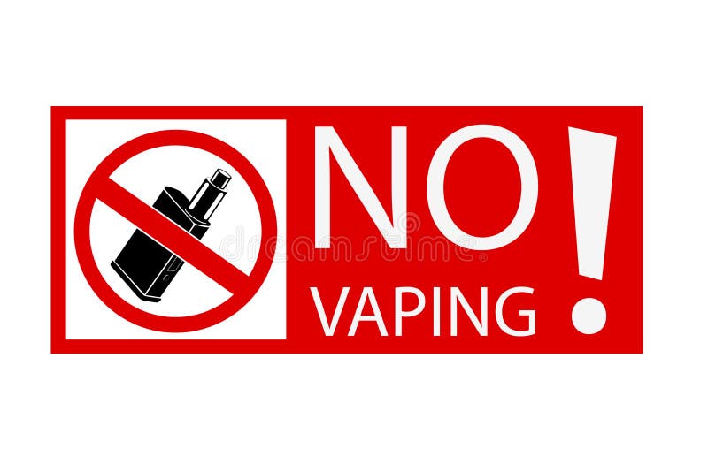 Simple Sign No Smoking and Vaping, Isolated on White Stock Vector ... Simple Sign No Smoking and Vaping, Isolated on White Stock Vector ...