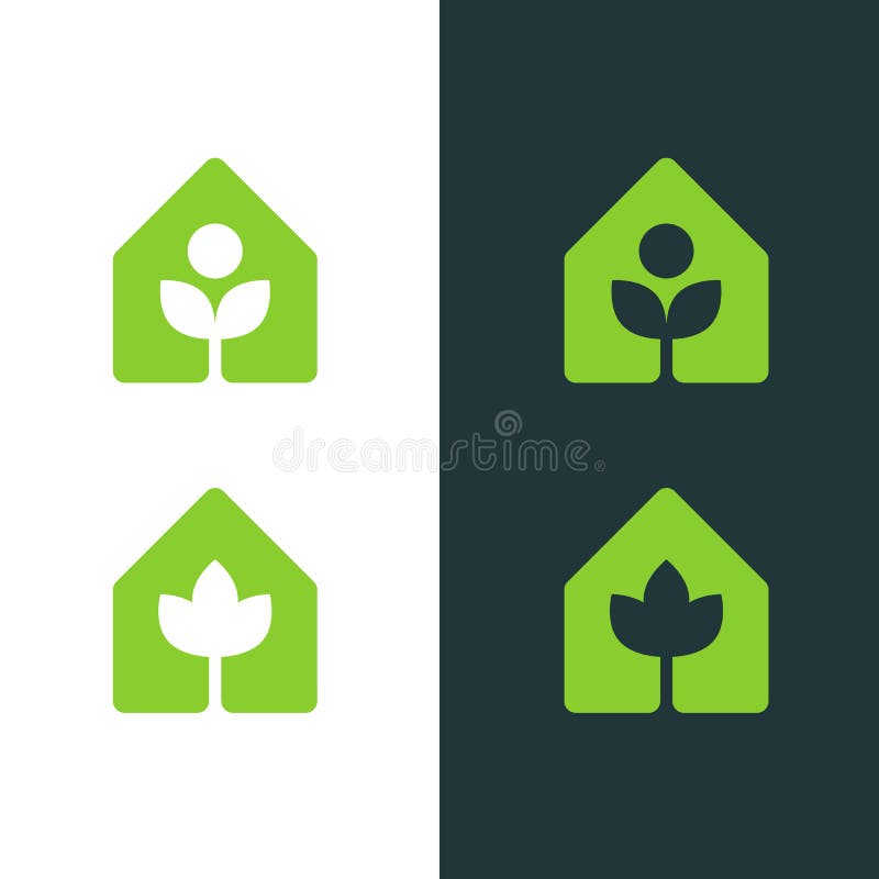 A Simple Sign of the Plants in the House Stock Vector - Illustration of ...