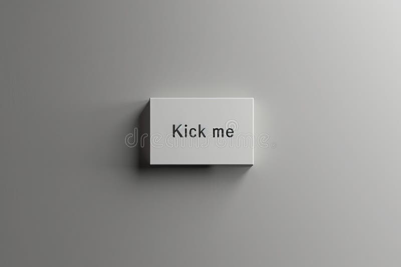 Kick Me Sign Stock Illustrations – 78 Kick Me Sign Stock Illustrations ...