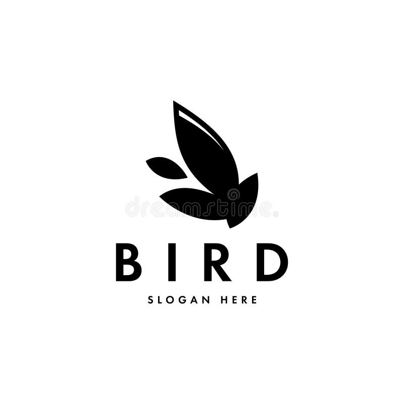 Simple Silhouette Bird Logo Design Template for Bussiness Better Stock ...