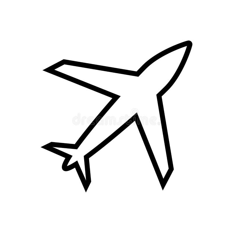 Simple Airplane Outline