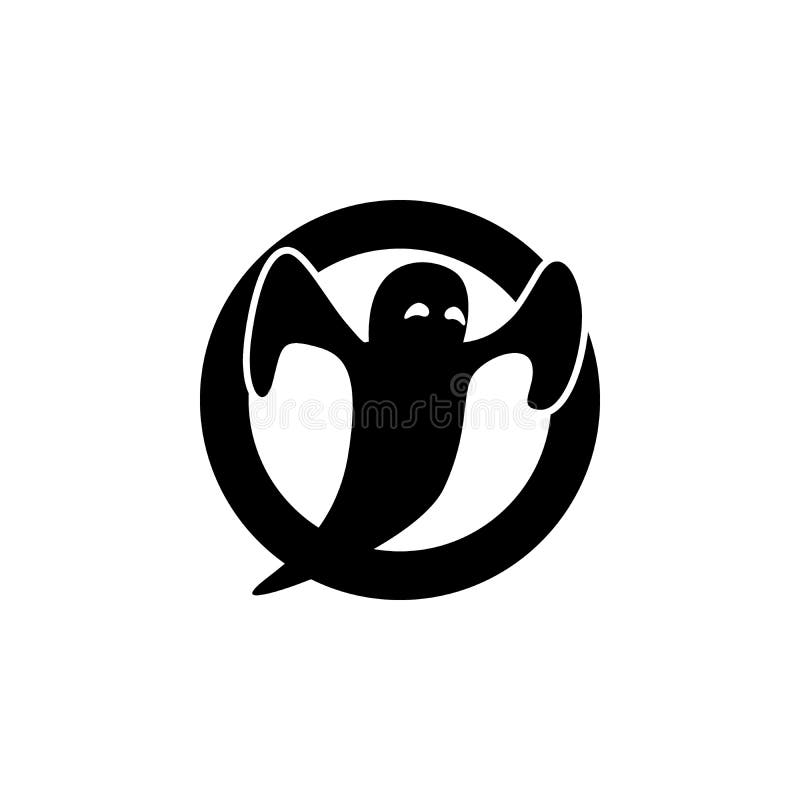 Ghost Logo Design Template Vector Stock Vector - Illustration of death ...
