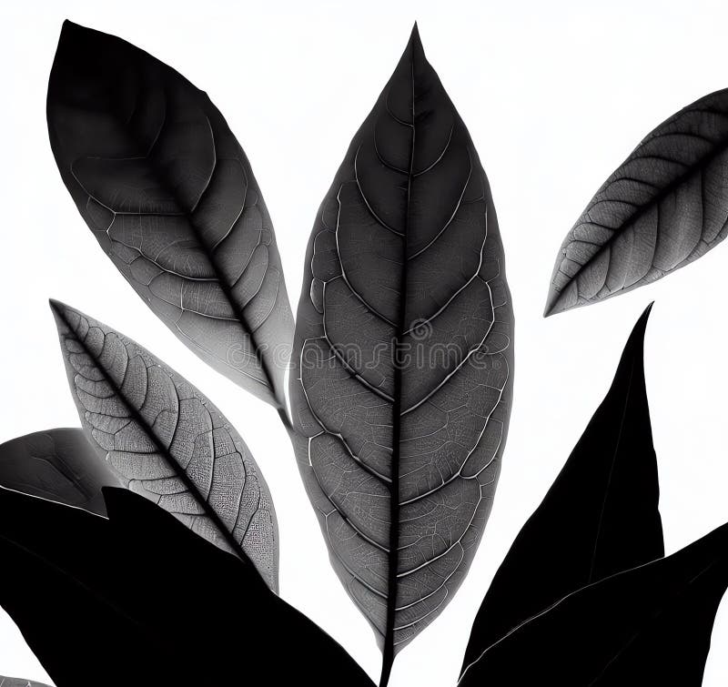 Silhouette of a leaf stock illustration. Illustration of beauty - 274982449