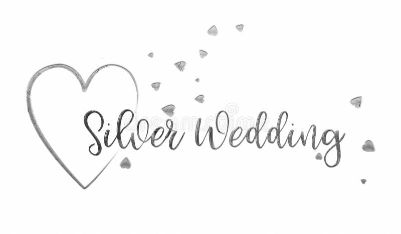 Simple, Silver Wedding Card Stock Illustration - Illustration of ... Simple, Silver Wedding Card Stock Illustration - Illustration of ...