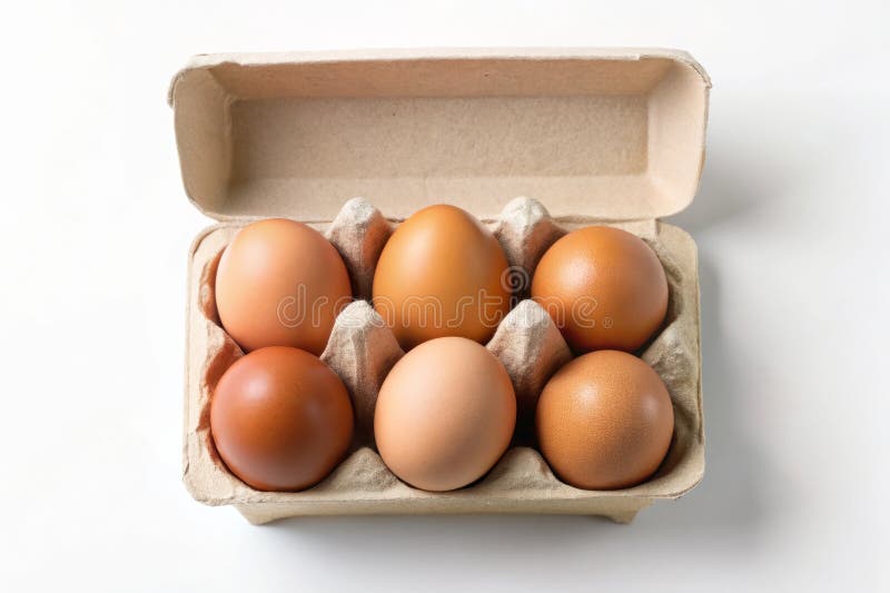 Simple SixEgg Box Mockup Clean Design for Carton Pack or Egg Container ...