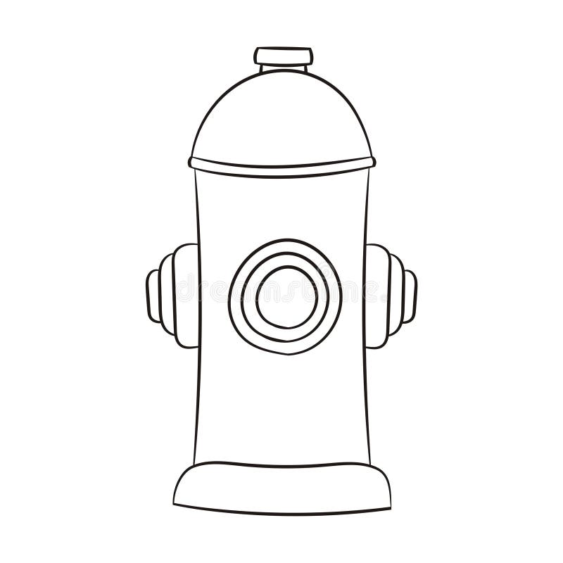 Simple Sketch of Fire Hydrant Vector Illustration Stock Vector ...