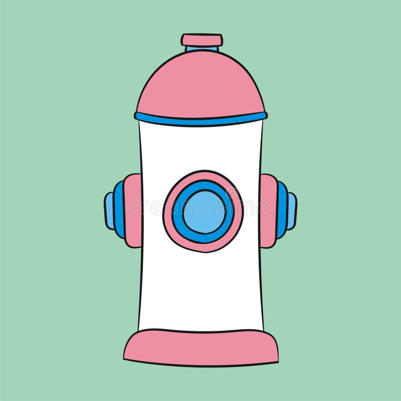 Simple Sketch of Fire Hydrant Vector Illustration Stock Vector ...