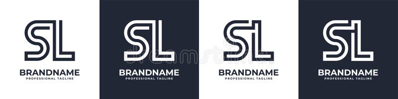 Simple SL Monogram Logo, Suitable for Any Business with SL or LS ...