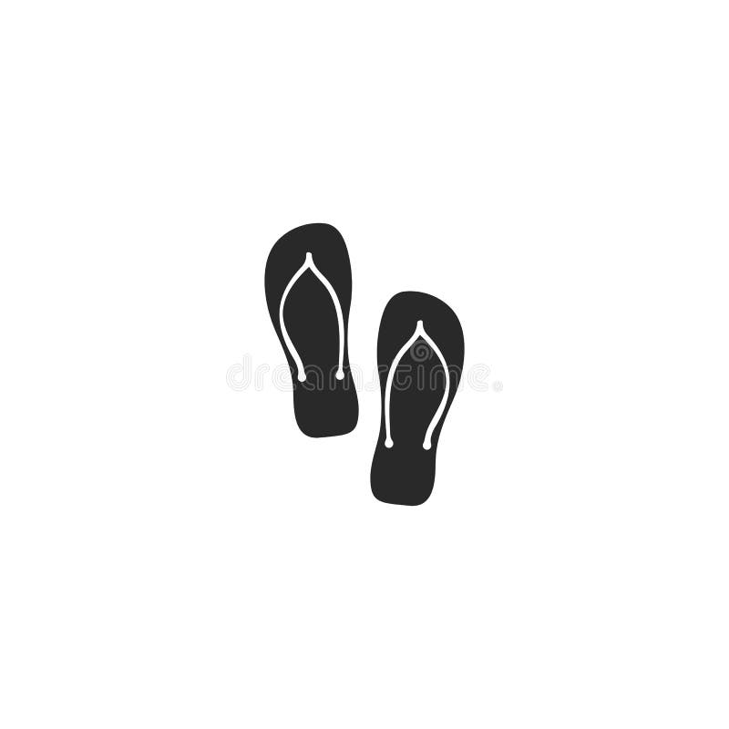 Simple Slipper Logo Vector Icon Illustration Stock Vector ...