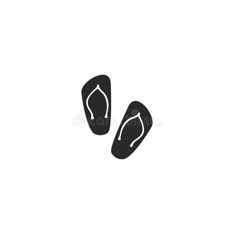 Simple Slipper Logo Vector Icon Illustration Stock Vector ...