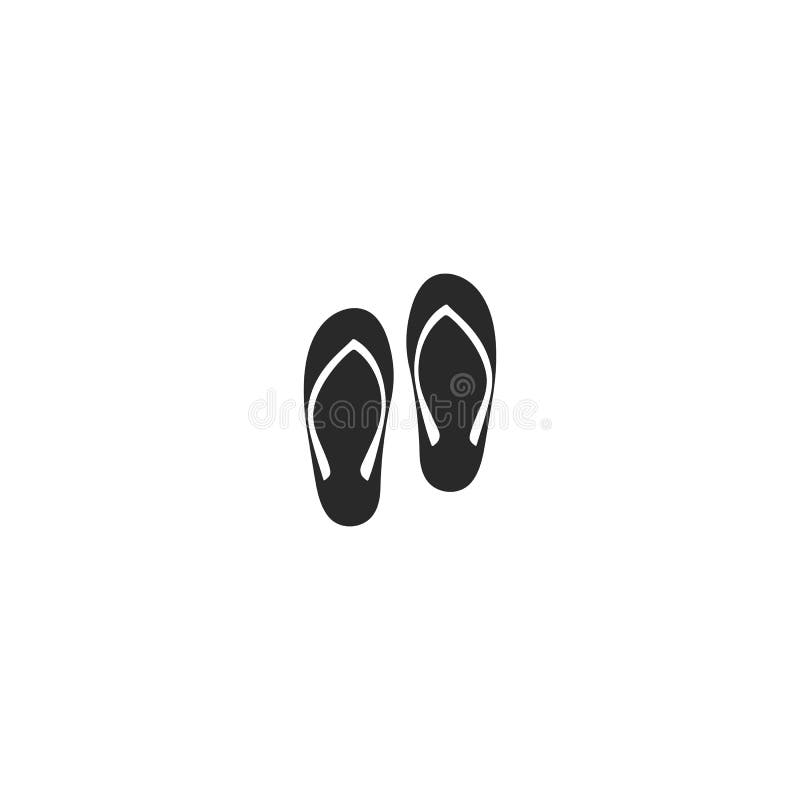 Simple Slipper Logo Vector Icon Illustration Stock Vector ...