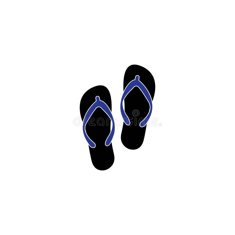 Simple Slipper Logo Vector Icon Illustration Stock Vector ...