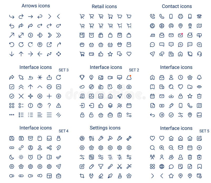 Mini Navigation Icons Stock Illustrations – 133 Mini Navigation Icons ...