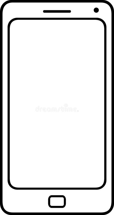 Simple Smartphone, Vector, for Infographic, Fully Scalable Stock Vector ...