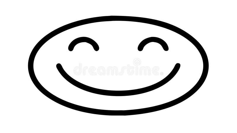 Simple Smiley Face Outline Vector Icon, Vector Design Generative AI ...