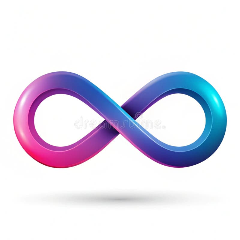 Simple Infinity Loop with Gradient Stock Illustration - Illustration of ...