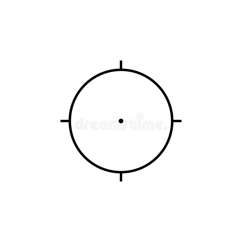 Simple Sniper Aiming Cross Icon. AR Scope Crosshairs Stock Vector ... Simple Sniper Aiming Cross Icon. AR Scope Crosshairs Stock Vector ...