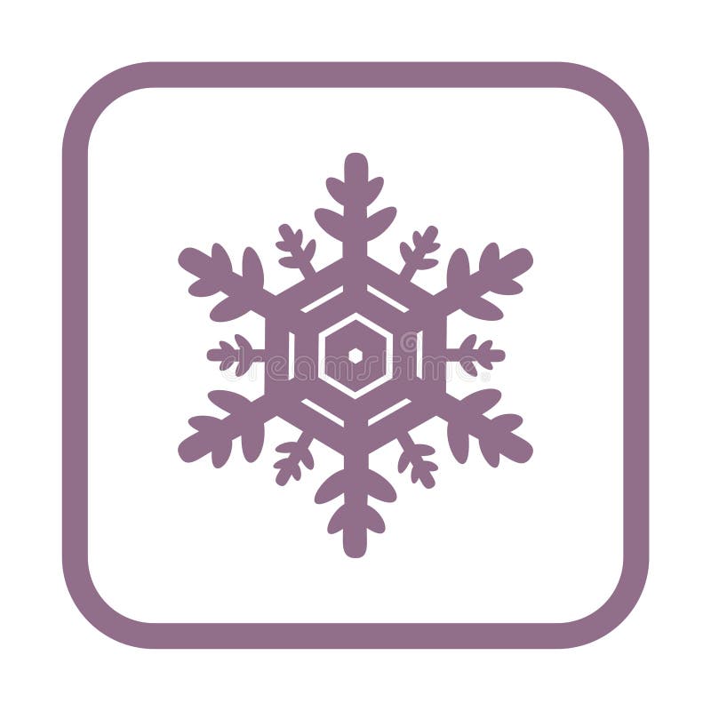 Simple snowflake icon set stock vector. Illustration of decoration ...