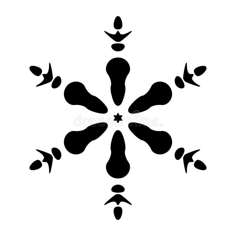 Simple Snowflake stock vector. Illustration of season - 35709615