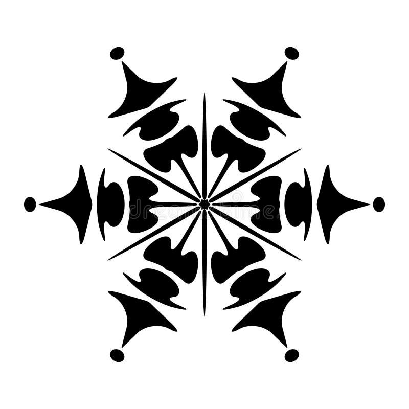 Simple Snowflake stock vector. Illustration of season - 35709615