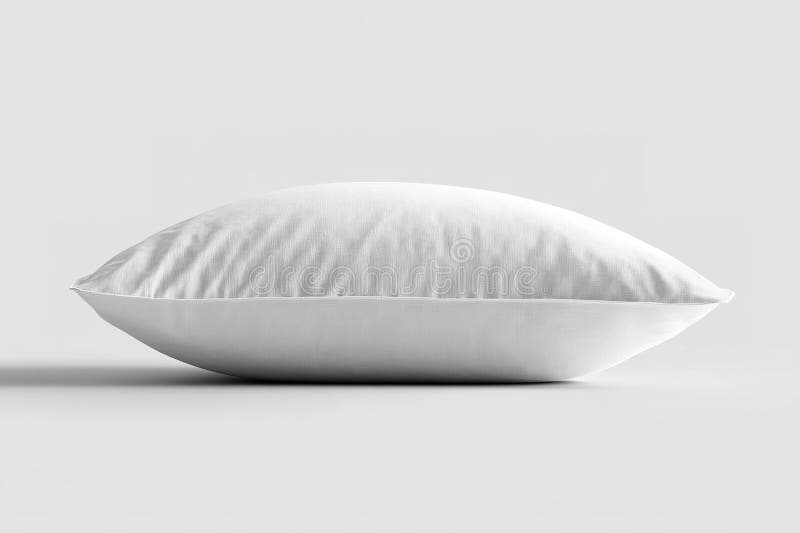 Simple Soft White Pillow on a Smooth Surface for Comfortable Resting ...