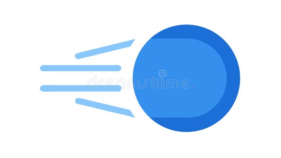 Simple Solid Blue Circle Icon, a Basic Graphic Element or Marker ...