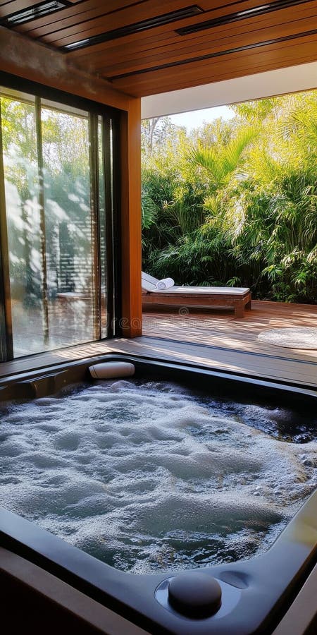 Simple Spa Setup for Ultimate Relaxation. Stock Illustration ...