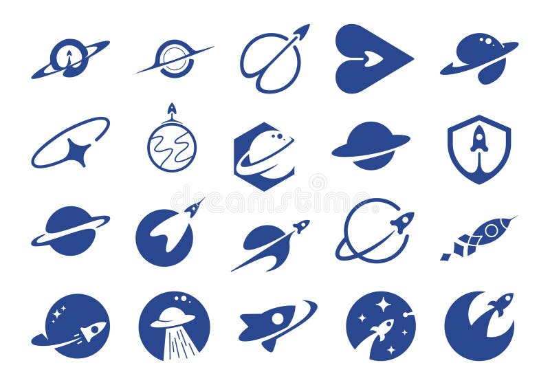 Simple Set of Space Vector Line Icons. Contains Icons Such As ...