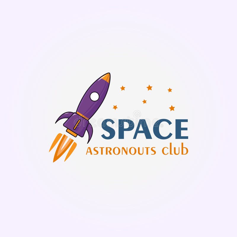 Simple Spaceship Logo Design, Vintage Rocket Icon Vector Illustration ...