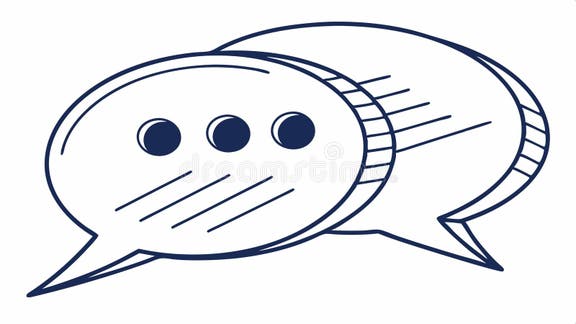 Simple Speech Bubble Icon, Message Communication Vector Design Generative AI Stock Vector ...