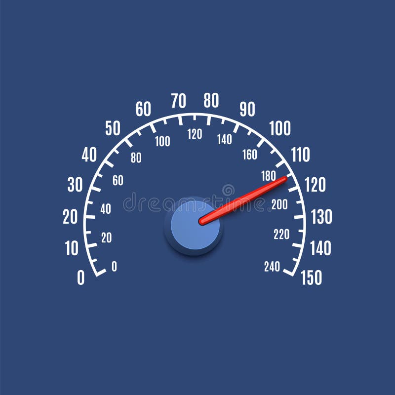 Simple speedometer icon stock vector. Illustration of internet - 42579158