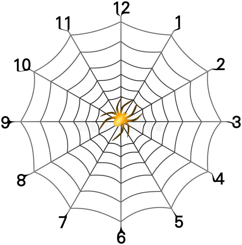 Spider Clock Stock Illustrations – 180 Spider Clock Stock Illustrations ...