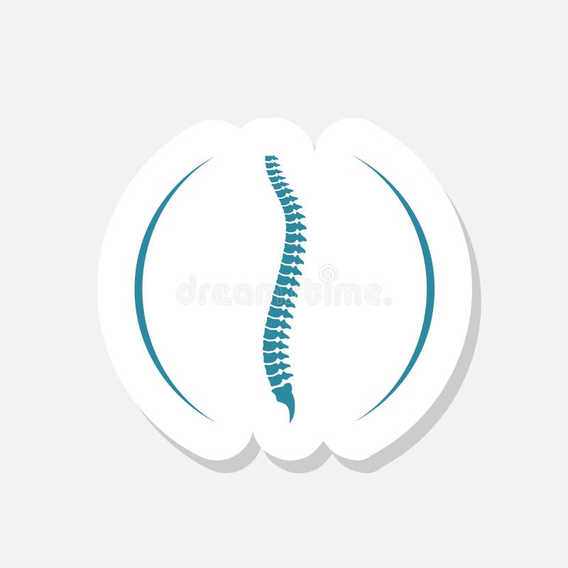 Simple Spine Human Graphic Icon Stock Vector - Illustration of healthy ...