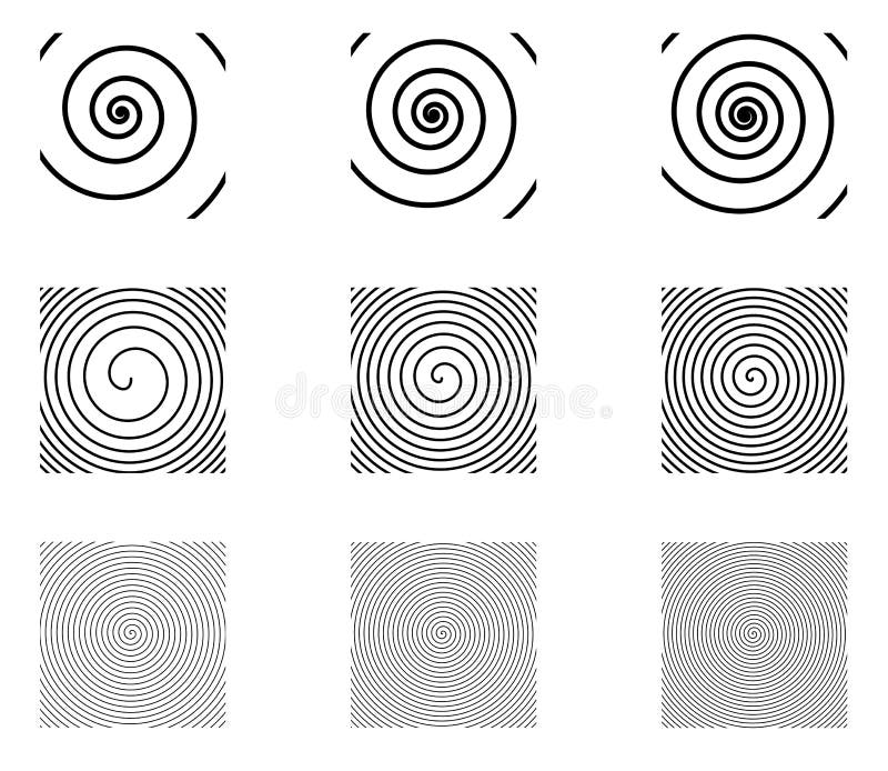 Spiral Vortex Line Drawing Stock Illustrations – 1,176 Spiral Vortex ...