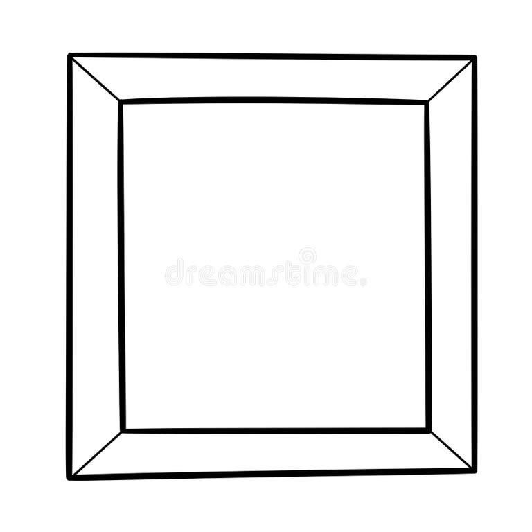 Simple Square Frame stock illustration. Illustration of square - 375304272