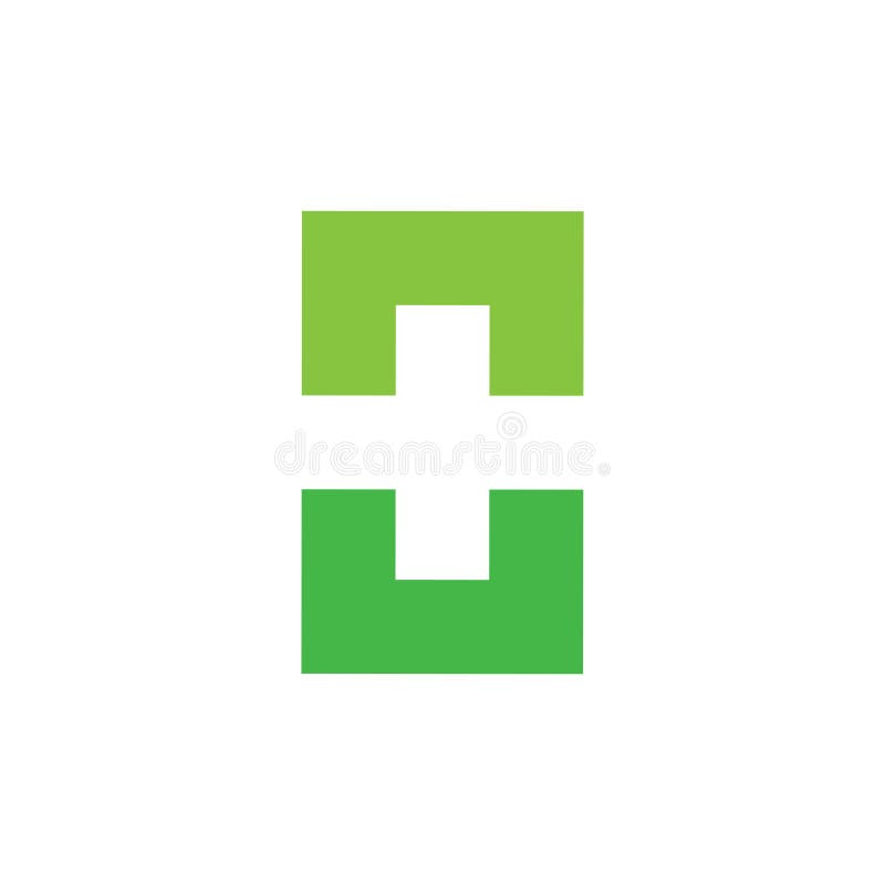 Simple Square Geometric Plus Medical Logo Vector Stock Vector ...