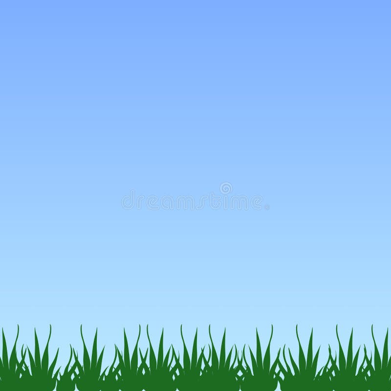 Simple Square Image Frame Background of Grass and Sky Wallpaper. Stock ...
