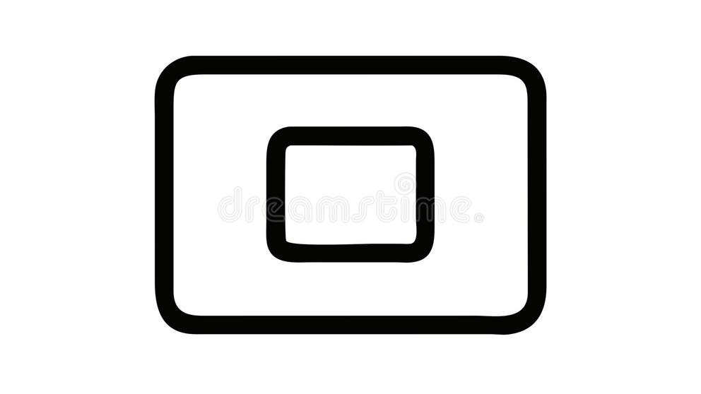 Simple Square Outline Vector Icon for UI and Design, Vector Design ...