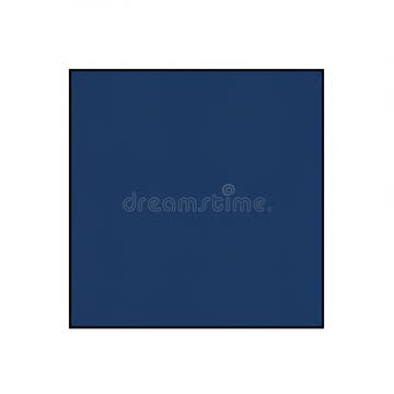 A Simple Square with a Solid Dark Blue Color Centered Against a White ...